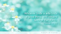 Reflection on Proverbs 18:22 – A Good Spouse Is the Lord’s Blessing